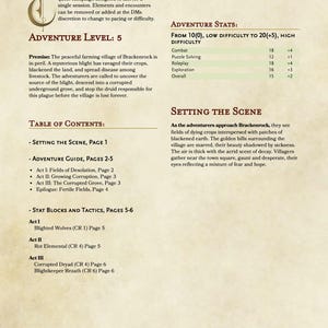 Rot in Amber Hills - Dnd 5E One-shot Adventure Module - Epic D&D ...