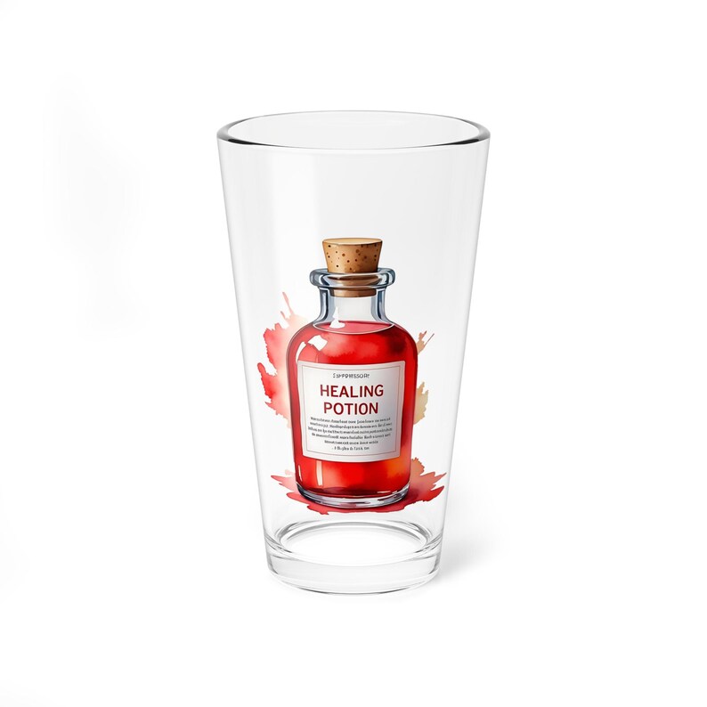 Healing Potion Drinking Glass, Dnd Inspired Cup, Custom Fantasy ...
