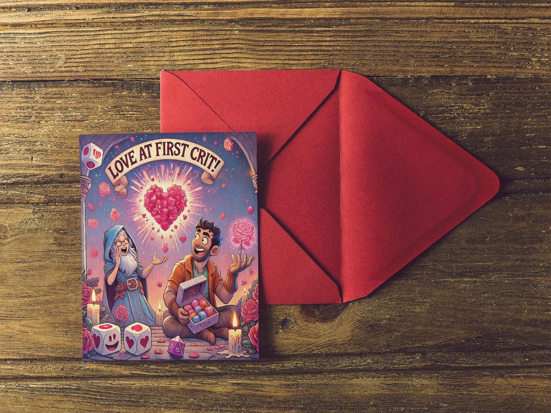 Dnd Valentine’s Day Card for Dungeons & Dragons Fans | Customizable ...