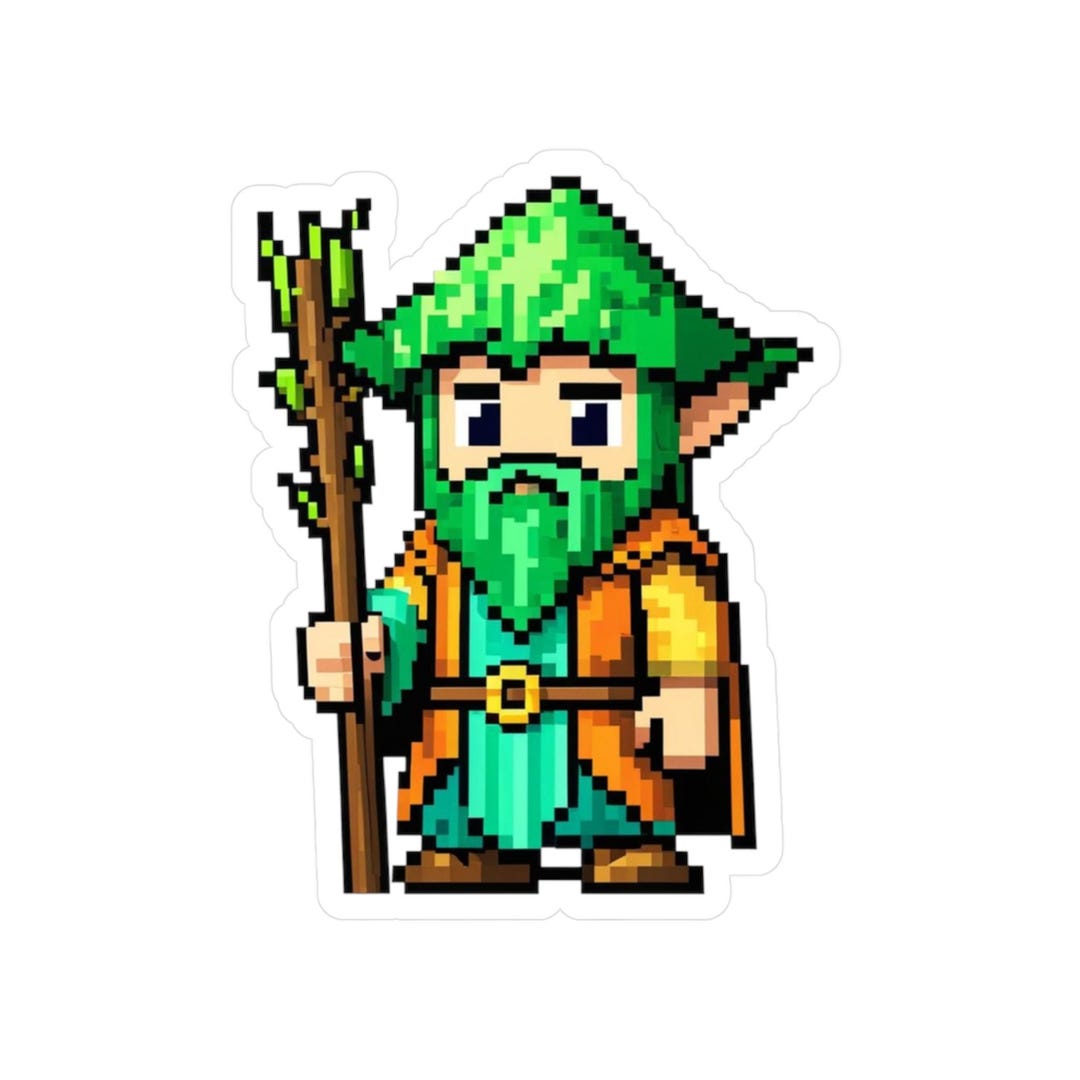 Pixel Druid Kiss-cut Vinyl Decals Dungeons and Dragons Inspired Sticker ...