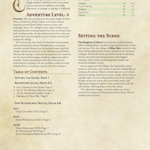 The Village of Storms - Dnd 5E One-shot Adventure Module D&D Campaign ...