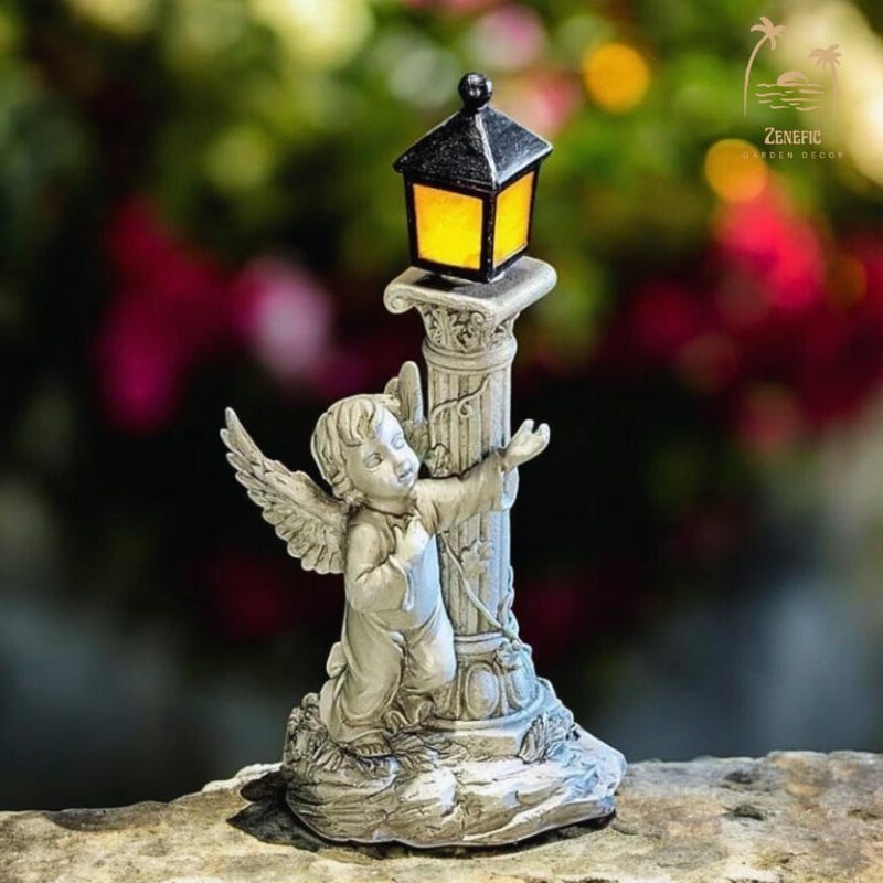 Solar Garden Angel Statue - Etsy