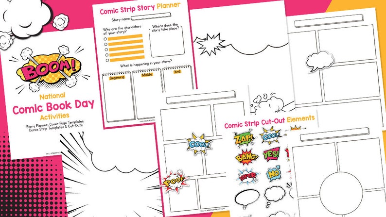 Comic Book Creator Printable Printable Activity Pack Kids Activities ...
