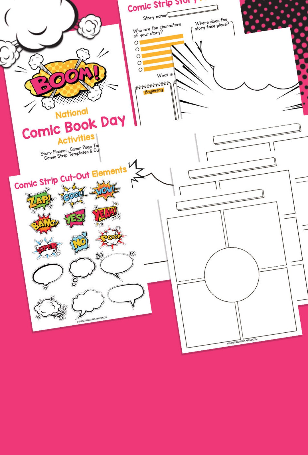 Comic Book Creator Printable - Printable Activity Pack | Kids ...