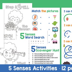 5 Senses - Printable Kids Activity Pack | Kids Activities | Fun ...