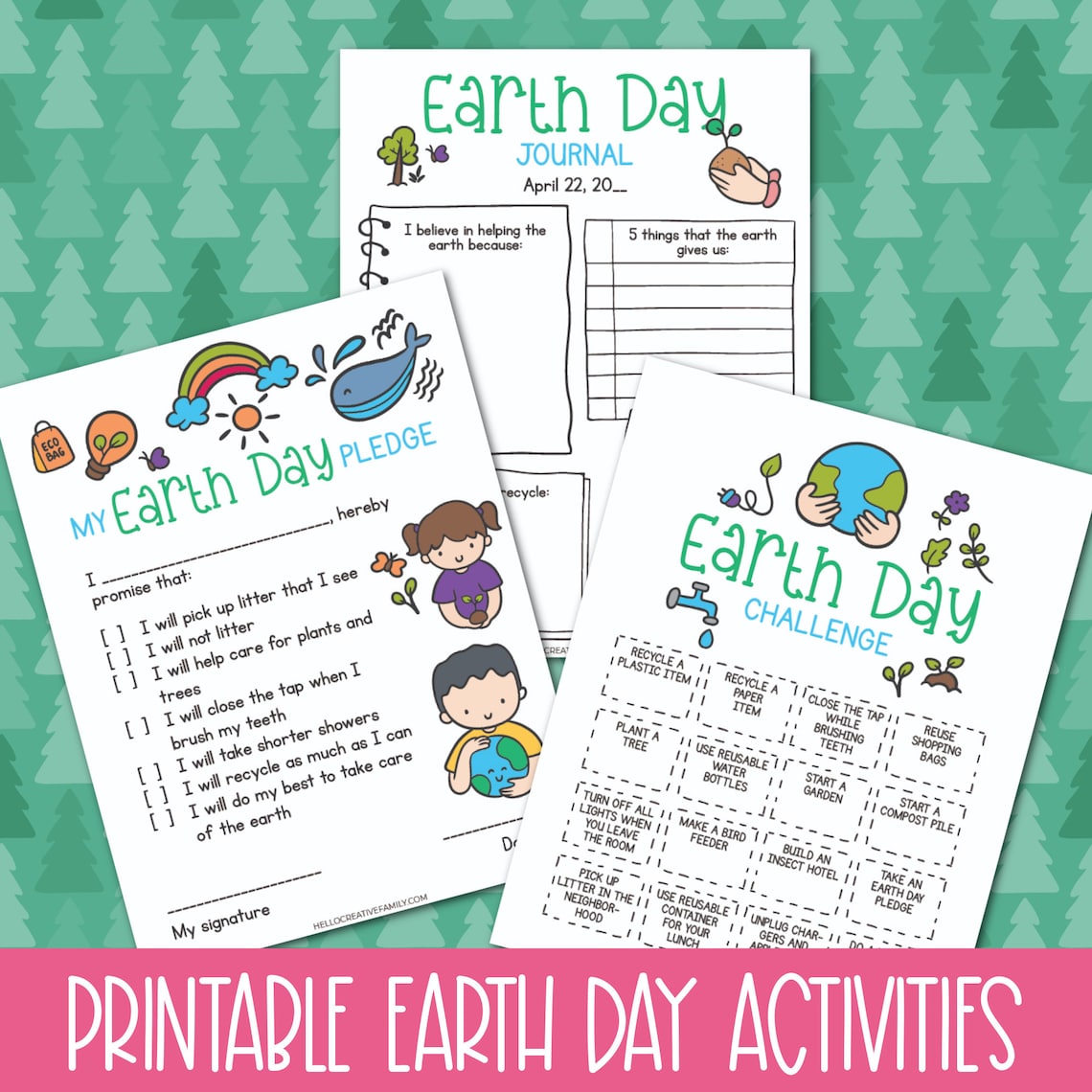 3 Page Printable Earth Day Activities Pack | School Activities ...