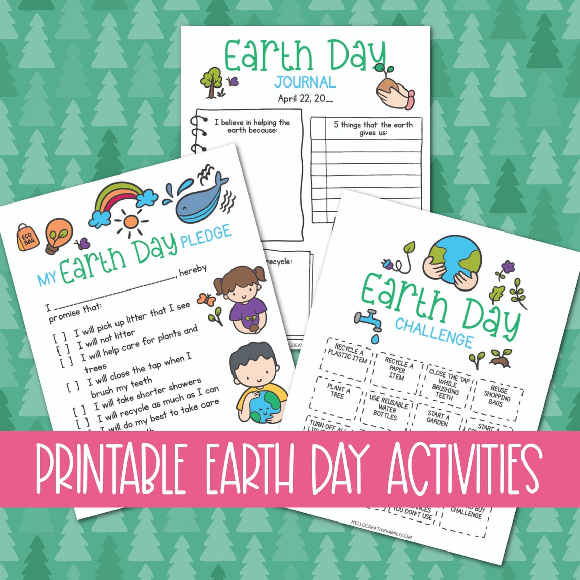 3 Page Printable Earth Day Activities Pack | School Activities ...