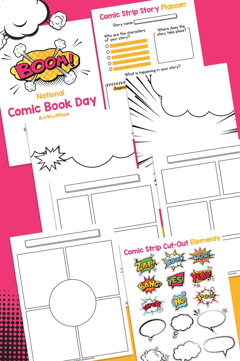 Comic Book Creator Printable - Printable Activity Pack | Kids ...