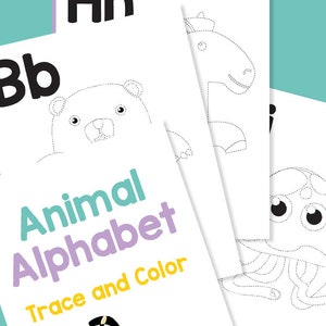 27 Page Animal Alphabet Printable | Kids Activities | Teaching ...
