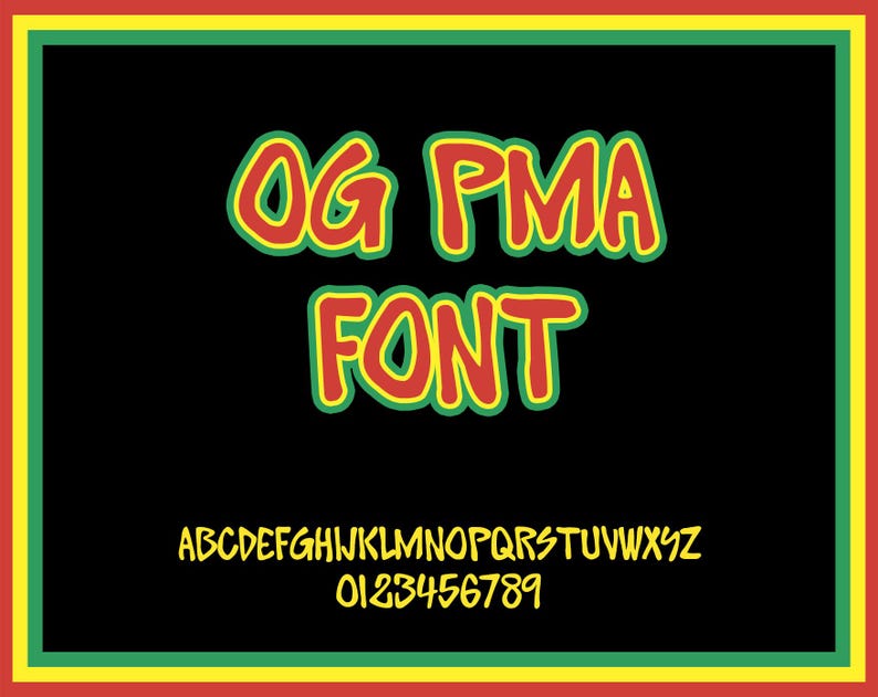PMA Font / Fan Art Inspired by the Hardcore Punk Band - Etsy