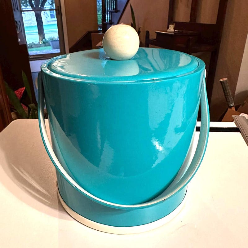 Turquoise Ice Bucket - Etsy