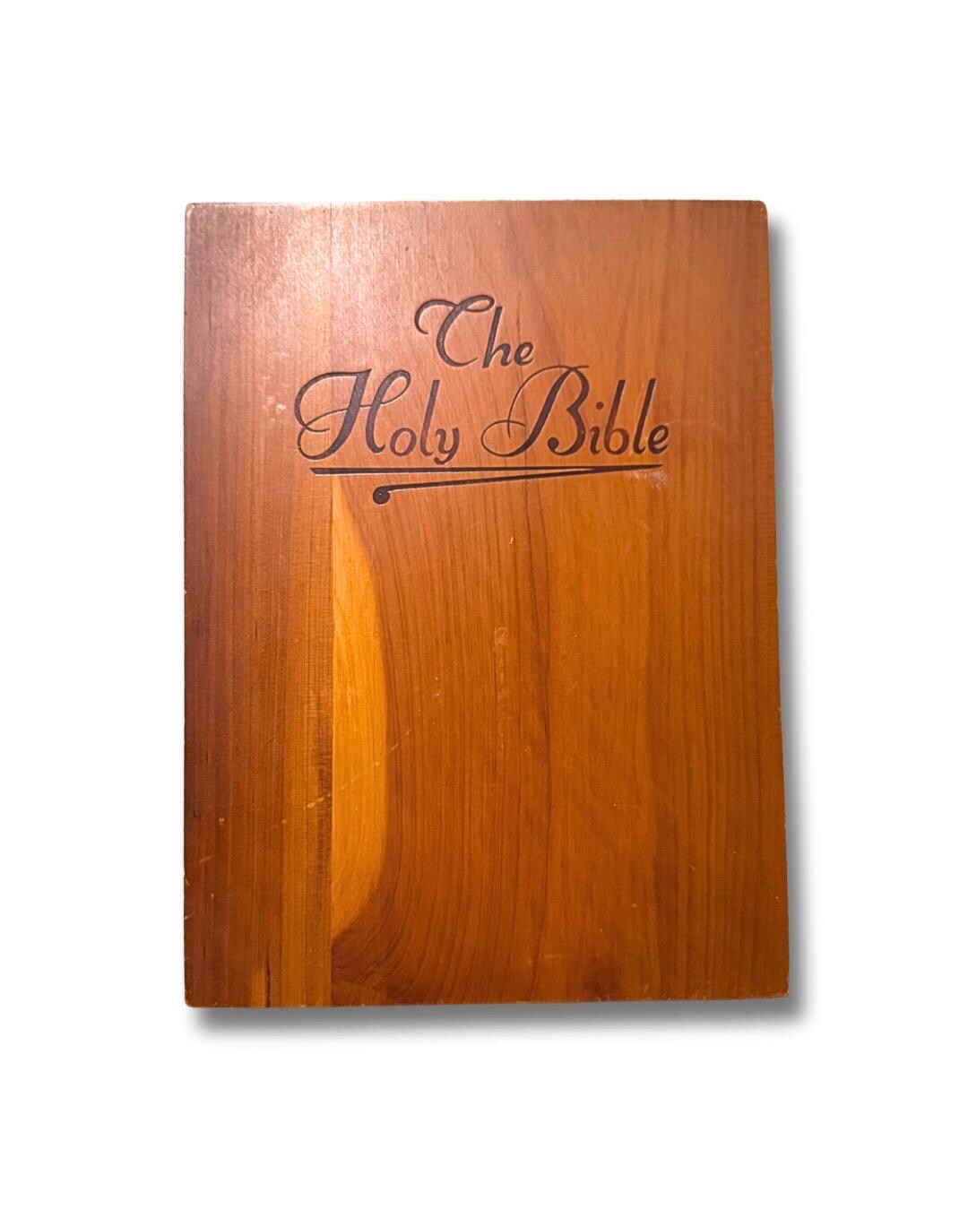 Vintage Cedar Wood Bible Box - Etsy