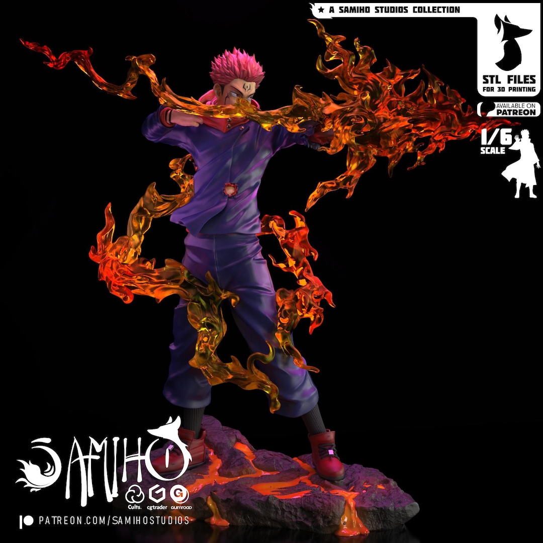 Sukuna Flame Arrow | Jujutsu Kaisen Action Figure - Etsy