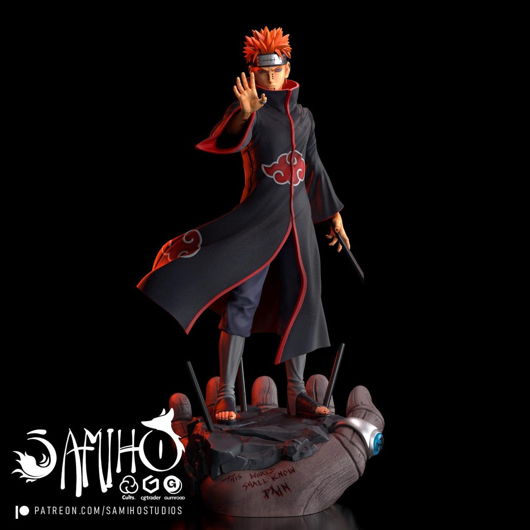 Pain Akatsuki | Naruto Action Figure FAN ART - Etsy