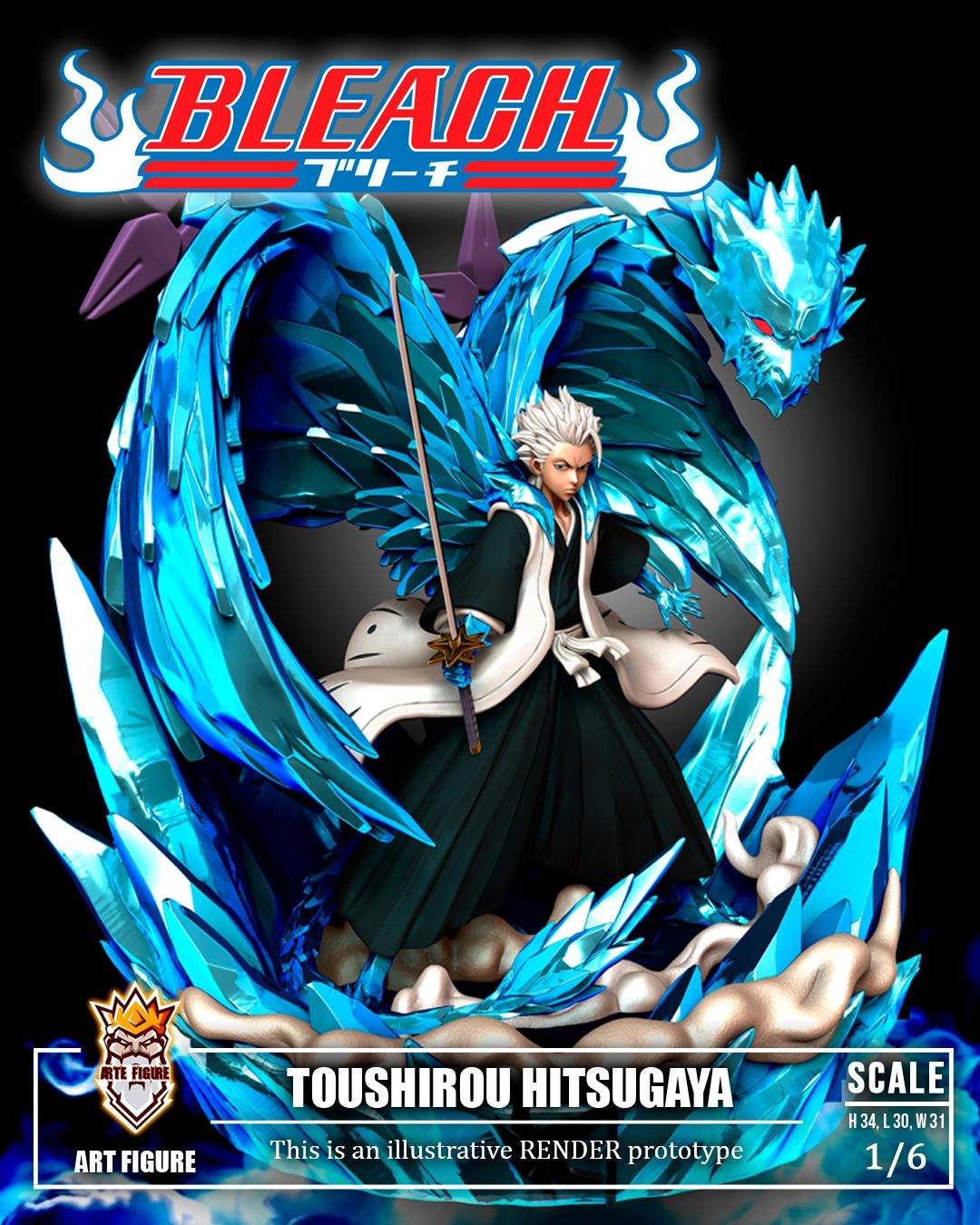 Toshiro Hitsugaya | Bleach Action Figure FAN ART - Etsy