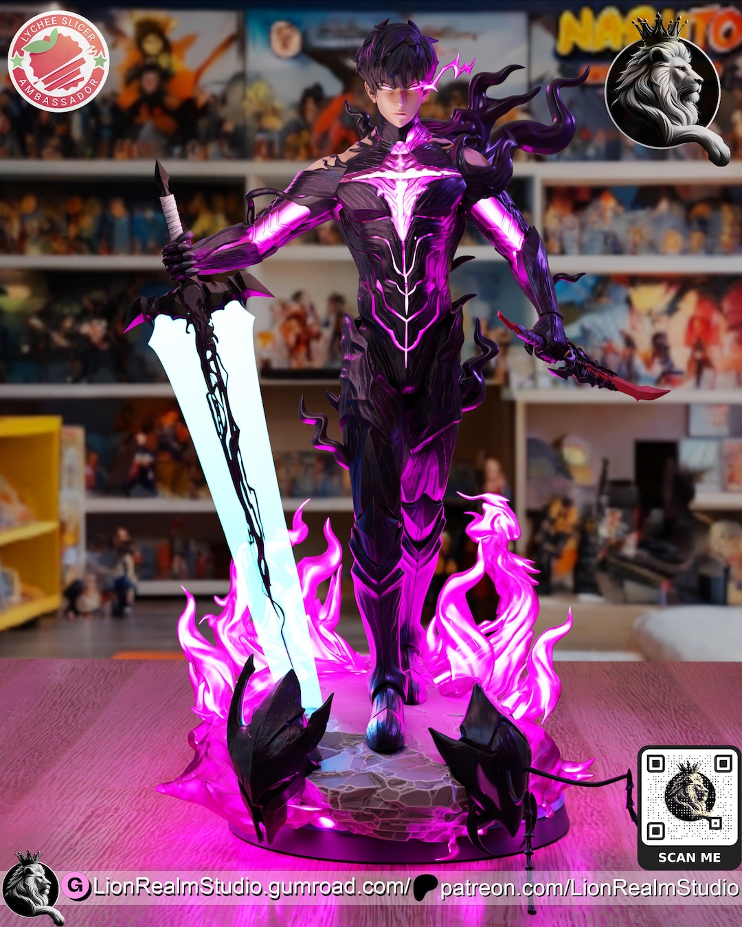 Sung Jin Woo | Solo Leveling Action Figure - Etsy