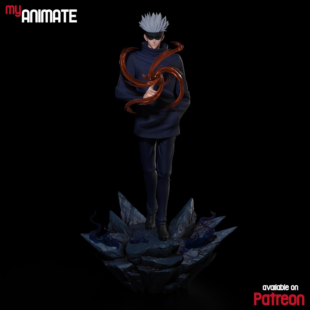 Gojo Satoru | Jujutsu Kaisen Action Figure FAN ART - Etsy UK