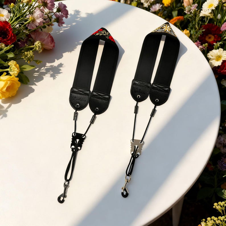Personalized Embroidered Saxophone Neck Strap – Adjustable Cotton Strap ...
