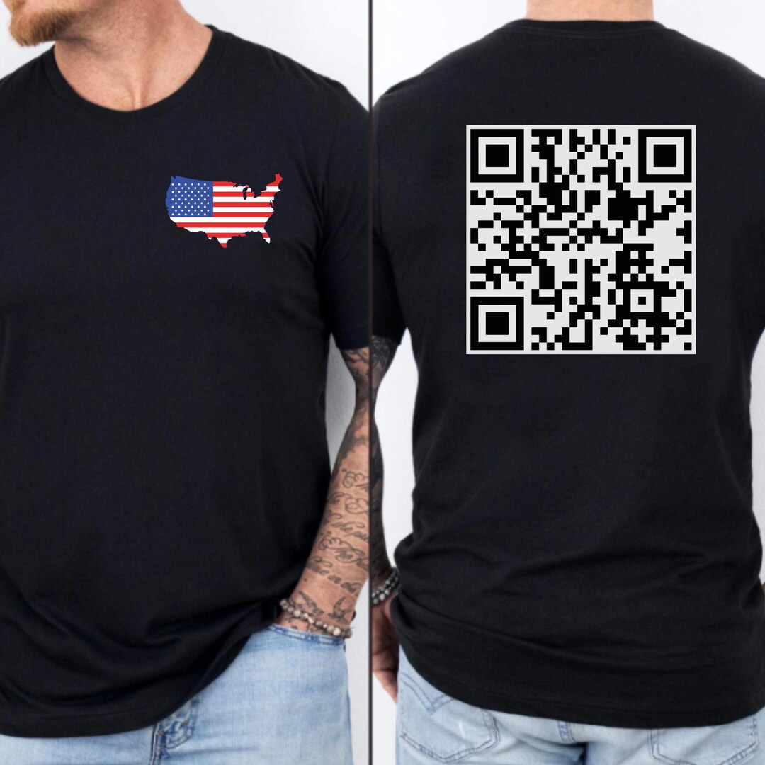 Viral Trump Dance YMCA QR Code T-shirt - Funny Trump Dance Shirt Back ...