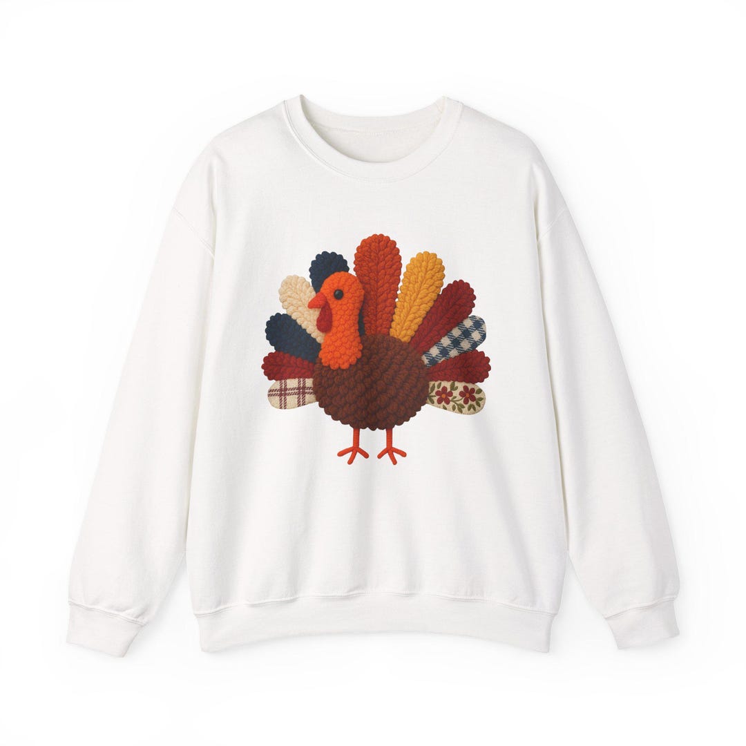 Thanksgiving Shirt, Thanksgiving Turkey Sweatshirt, Crochet Turkey ...