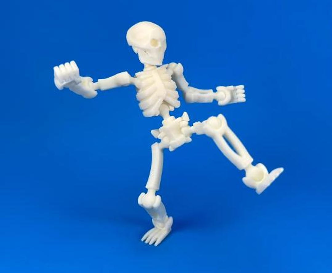 Mini Skeleton Action Figure - Etsy