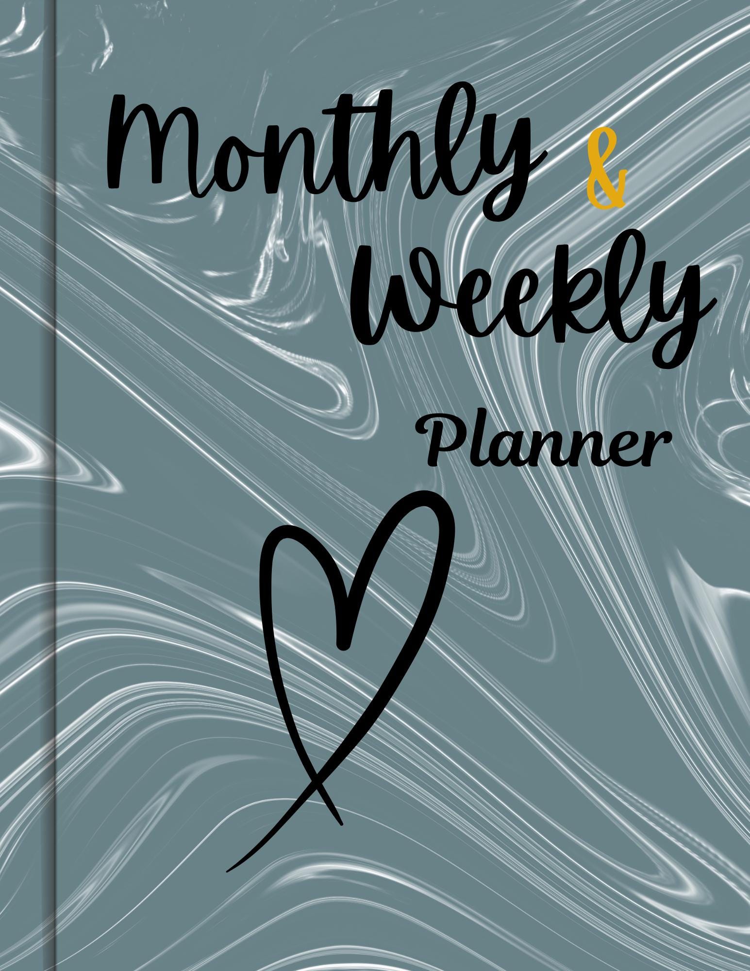 Monthly and Weekly Planner - Etsy