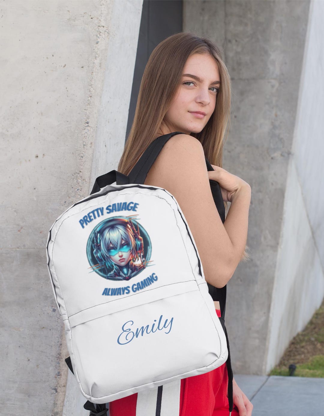 Personalized Gamer Backpack: Video Game Travel Bag, Back to School - Etsy