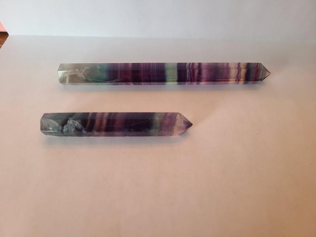 2pc Rainbow Fluorite Mini Towers - Etsy
