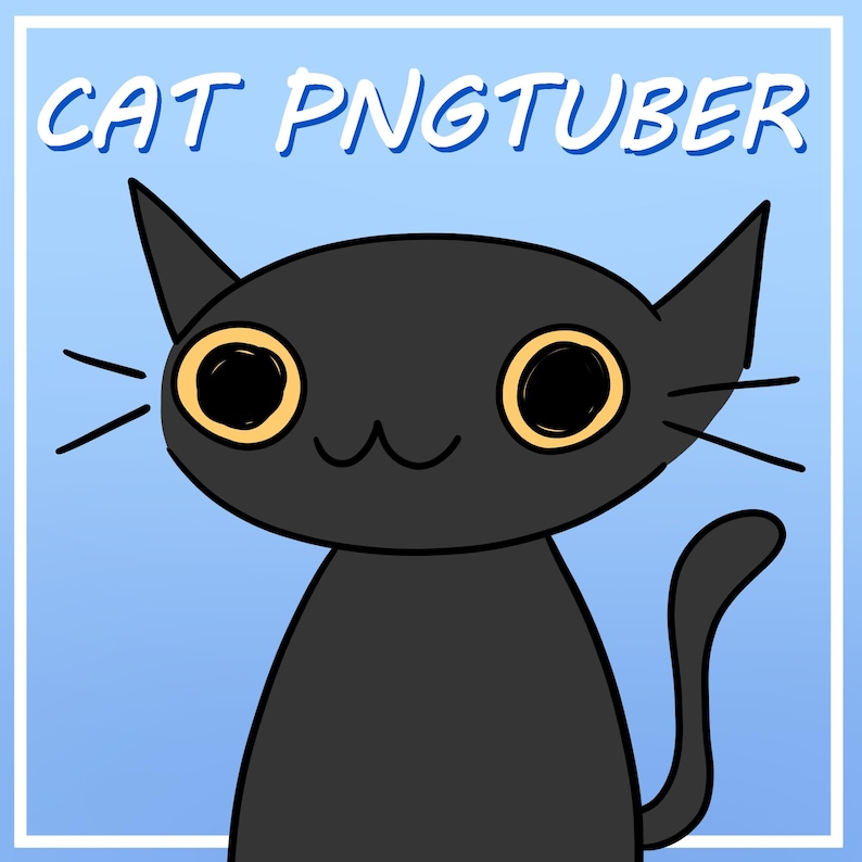 Silly Cat Pngtuber | Streaming Vtuber Avatar - Etsy