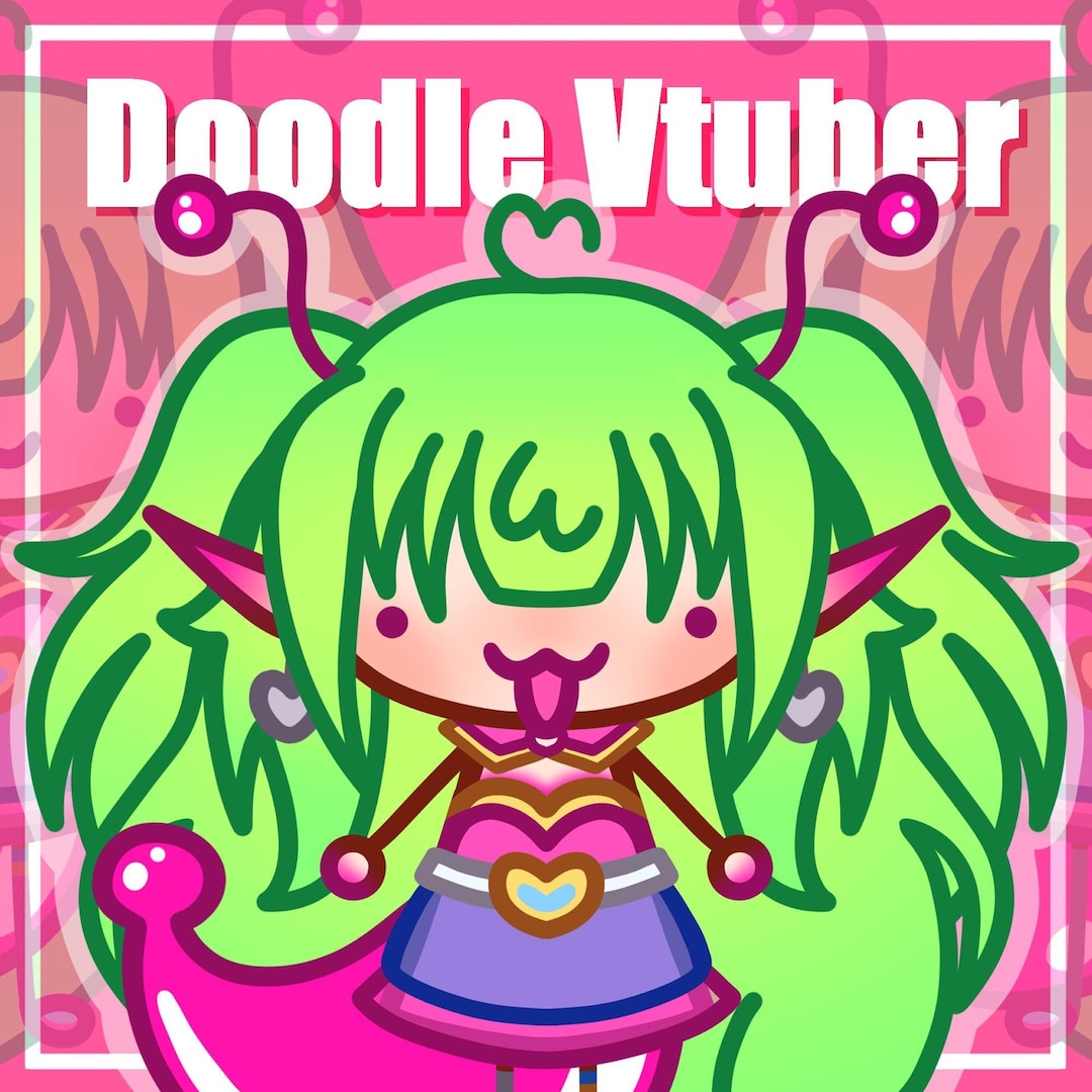 Doodle Vtuber Custom | Live2d | Chibi Vtuber | Twitch - Etsy