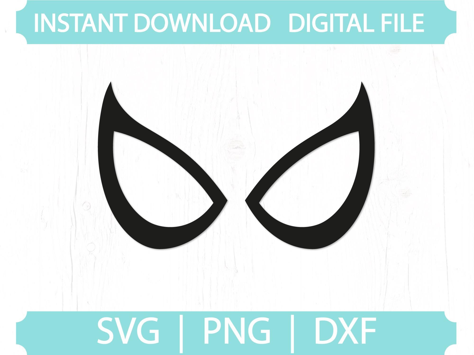 Spiderman Eyes Svg, Spider Eyes SVG, Spider Decoration Svg, Png, Cut ...