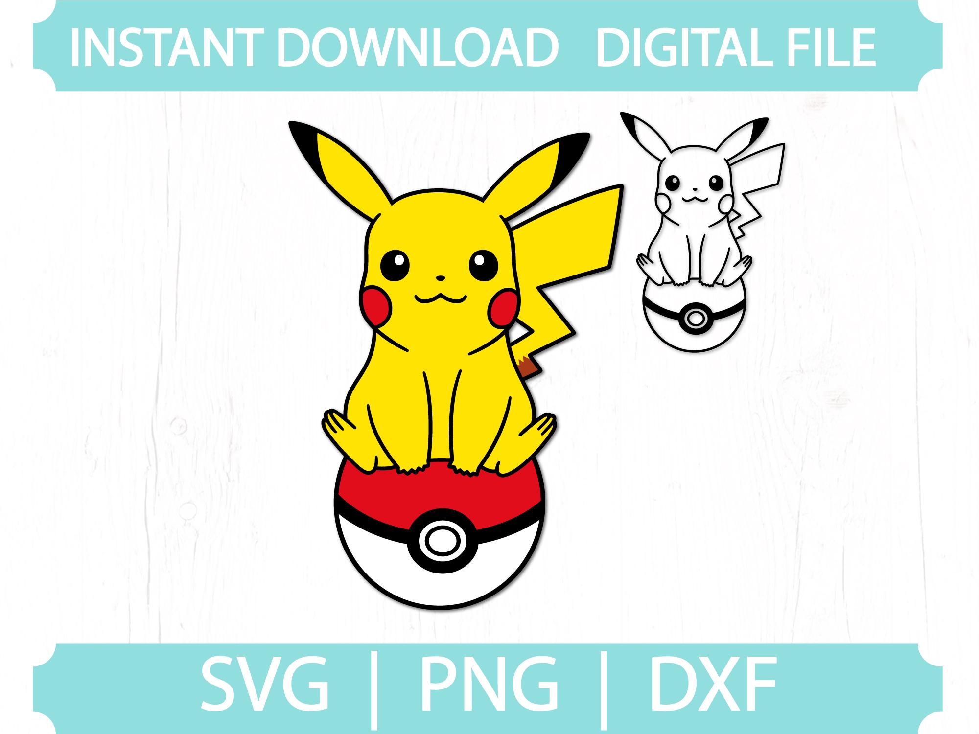 Poke Svg, Ball Svg, Pika Ball Svg, Characters SVG, Cut Files for Cricut ...