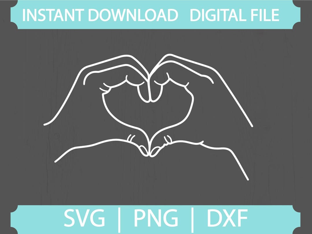 Heart Hands Svg, Love Hands Svg, Png, Cut Files for Cricut and ...
