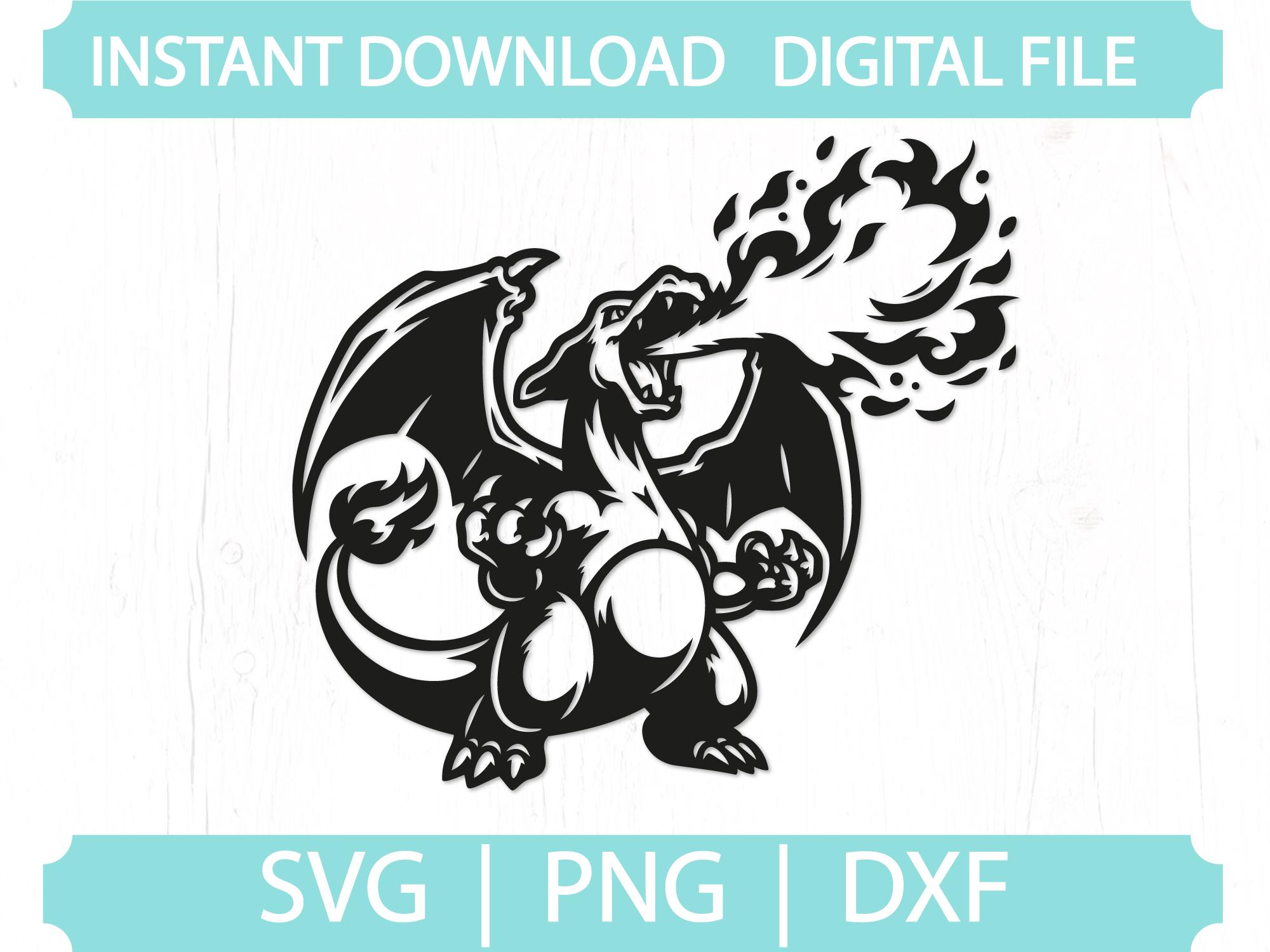 Charizard Svg, Png, Cut Files for Cricut and Silhouette, Instant ...