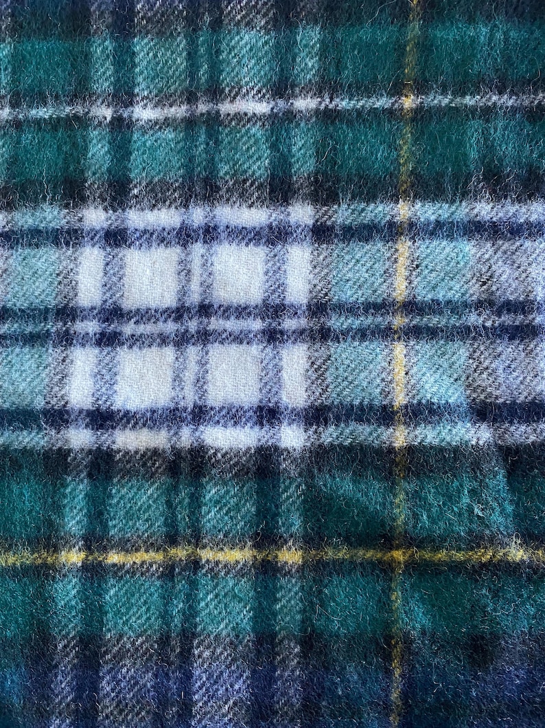 Clans Scotland Lambswool Scarf Green Blue Tartan | Pure Lambswool ...