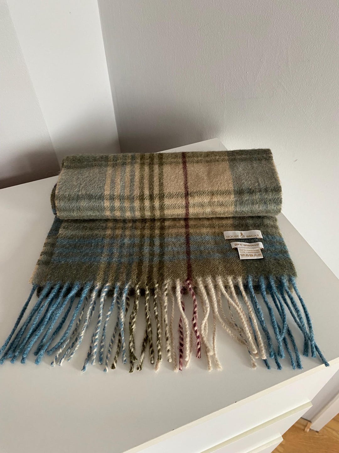 100% Lambswool Scarf House of Bruar Made in Scotland Tartan Plaid Wool ...