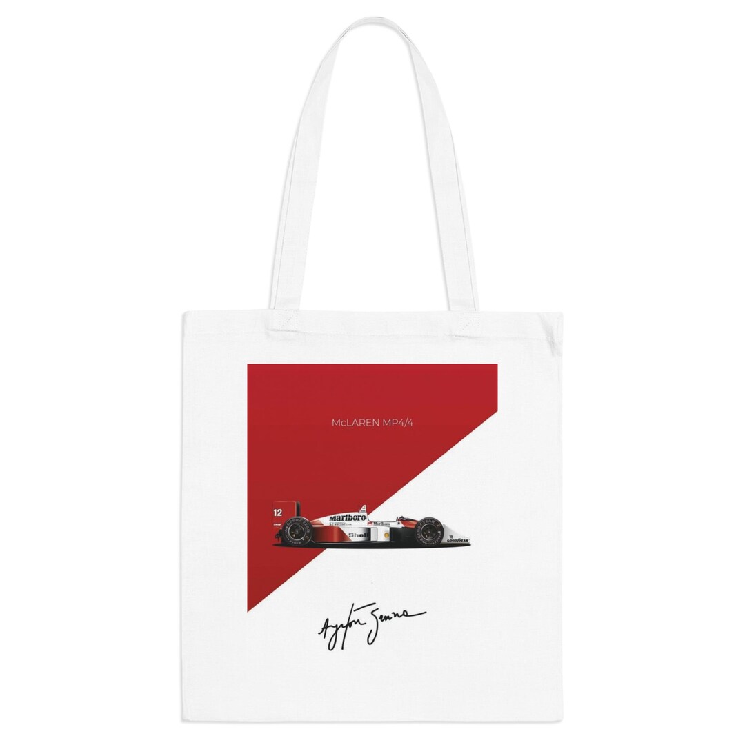 Unique Formula 1 Tote Bag With Ayrton Senna Mclaren Design - Etsy