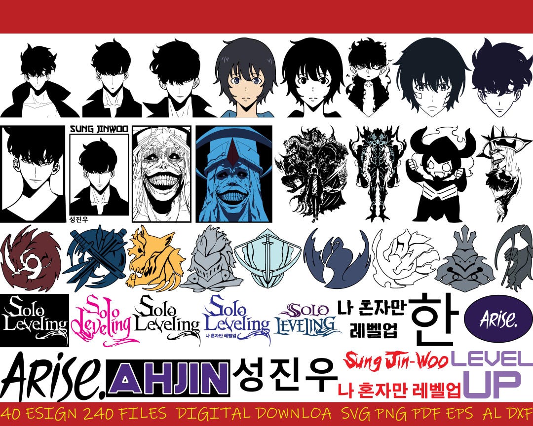 Anime SVG Bundle | Popular Anime and Manga |anime Silhouette SVG | High ...