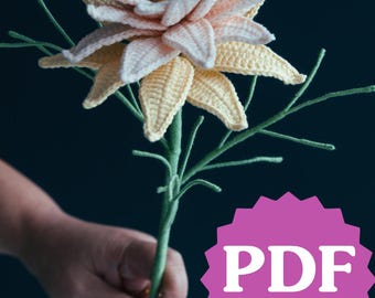 Rumdul Flower PDF Crochet Pattern - PDF Digital Download, Flower ...