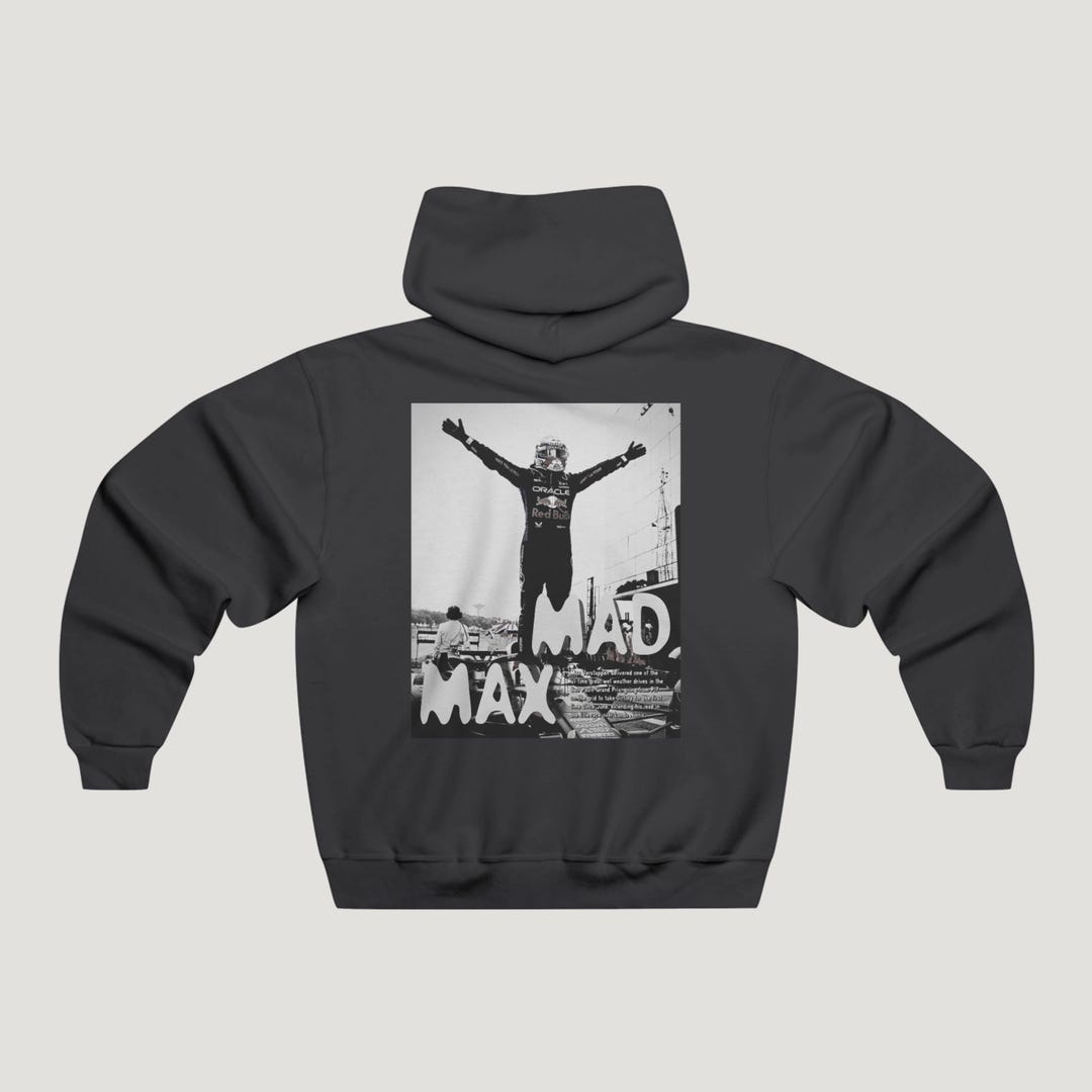 Mad Max Hoodie, Max Verstappen Hoodie, Formula One Hoodie, Mad Max ...