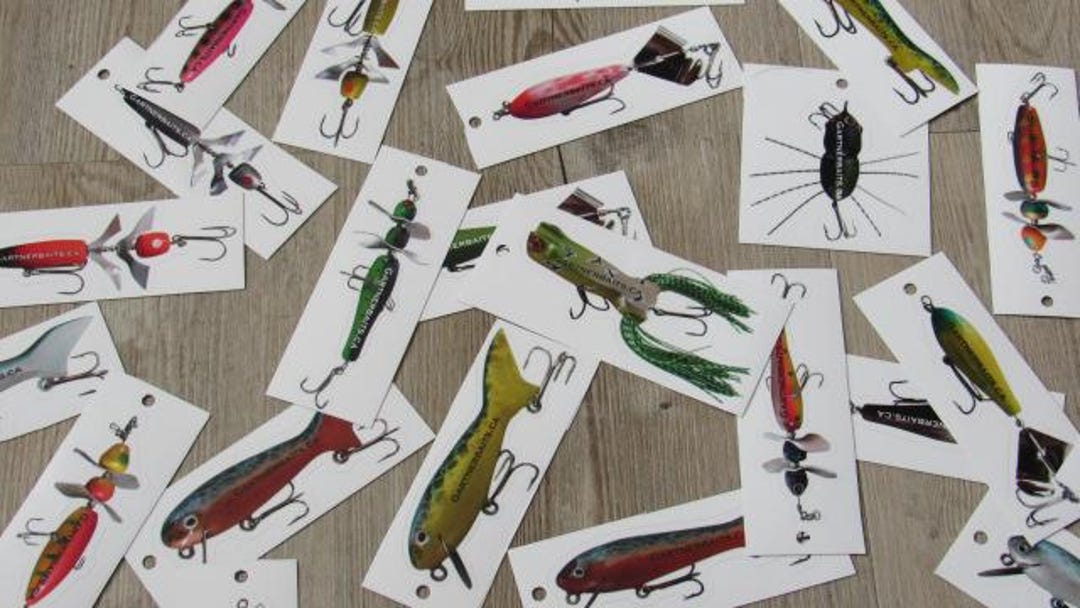 Shark Tail Wiggler Gartnerbaits.ca Lure Stickers - Etsy