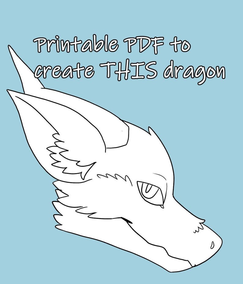 Dragon Puppet Pattern PDF Downloadable Pattern DIY - Etsy
