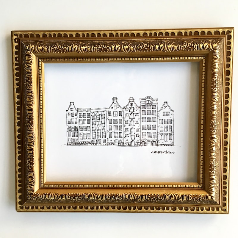 Dutch Row Houses Print - Etsy
