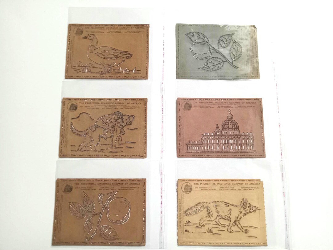 Rare Vintage Tracing Cards. Advertising for Prudential Insurance ...