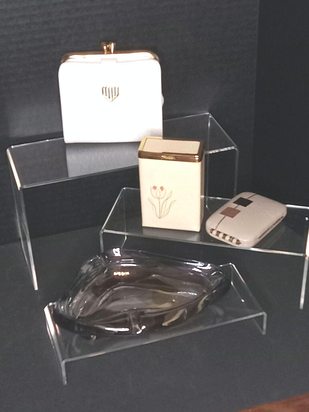 Ladie's MCM Items.2 Cigarette Cases. Lighter,2 Ashtrays. Change Purse ...