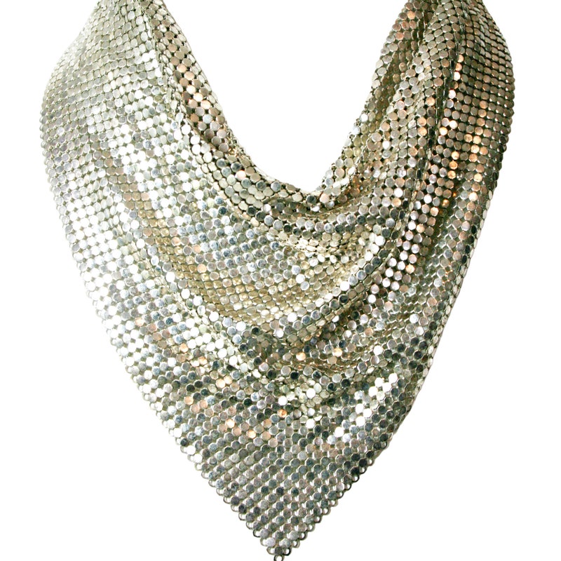 Metal Mesh Necklace - Etsy