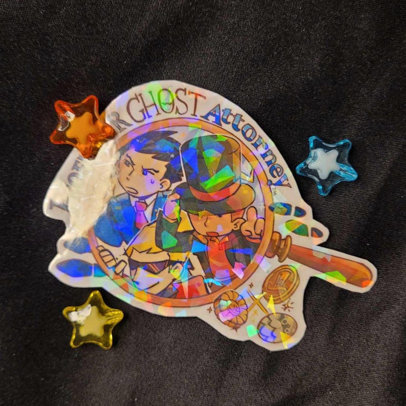 Professor Ghost Attorney Sticker | Professor Layton | Ghost Trick | Ace ...
