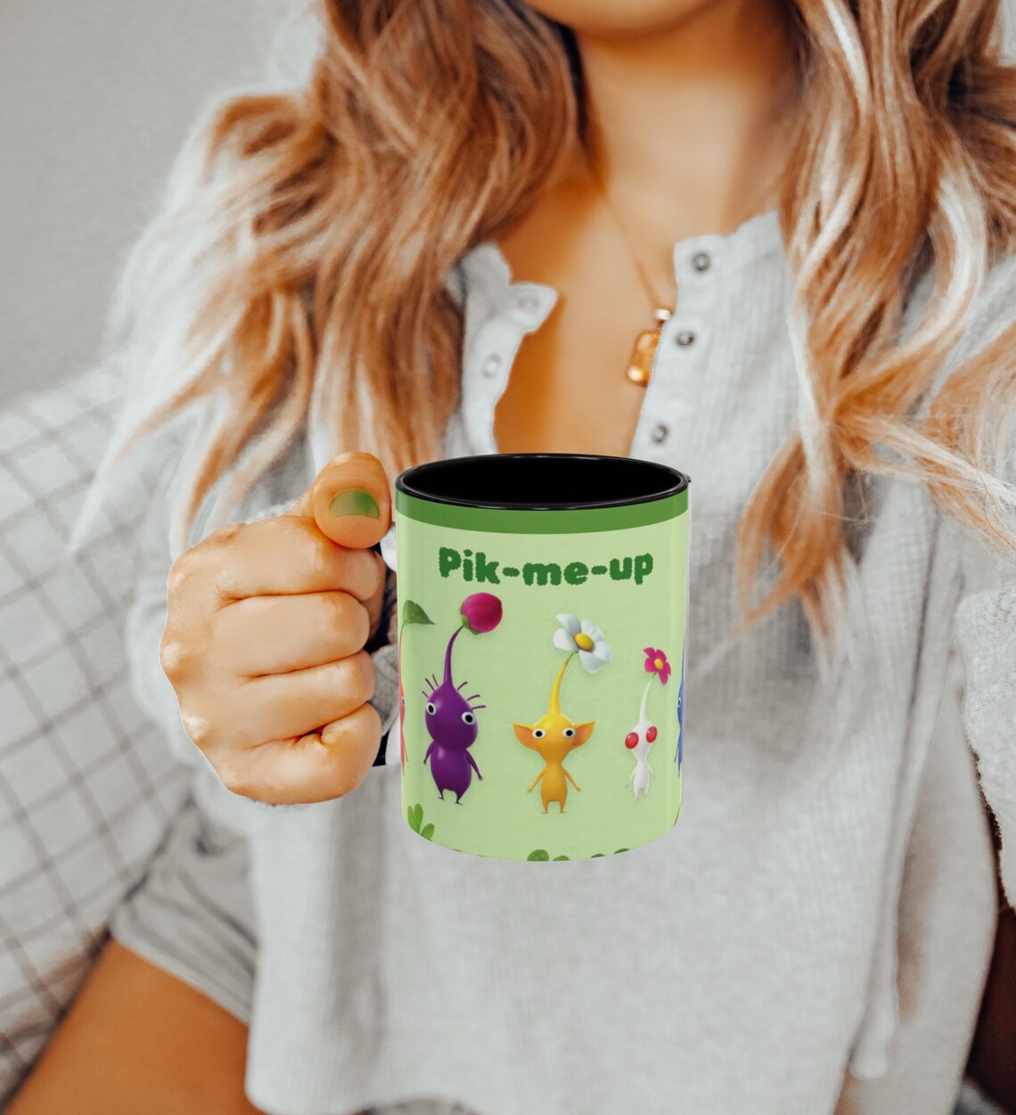 Pikmin Coffee Mug Cute Ceramic Cup, Gaming Tea Mug, Video Game Gift ...