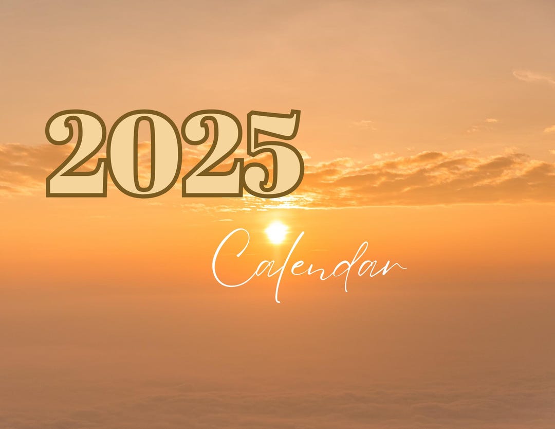 Digital/printable 2025 Christian Calendar With Monthly Scriptures - Etsy