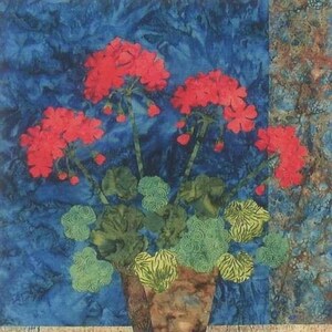 Geraniums Flower Pot Laundry Basket Applique Quilt Pattern - Etsy